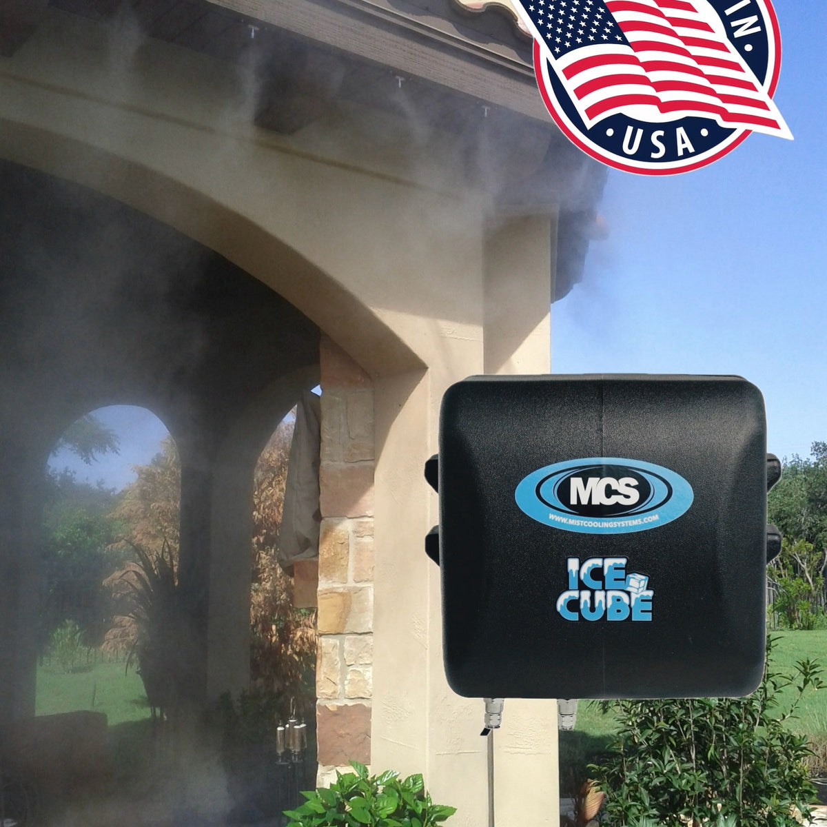 "Ice Cube" Misting Pump and 20 Nozzle Mist Line Kit – MCS Products