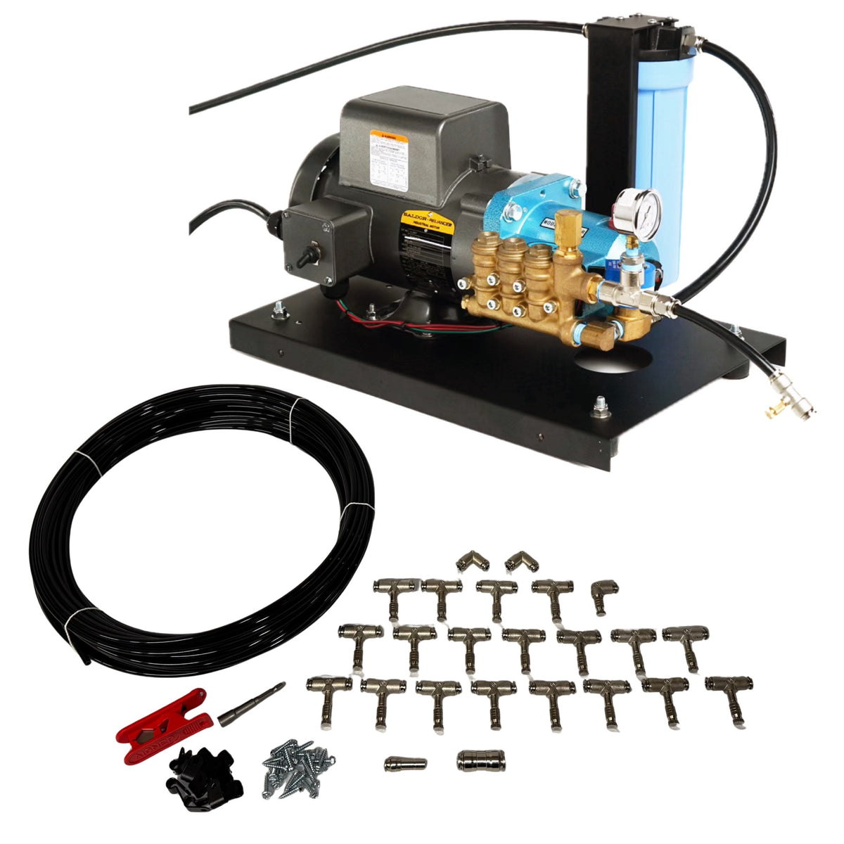 MCS Products .5 GPM Open Frame Pump With 60ft. (30 Nozzle) Nylon Mist